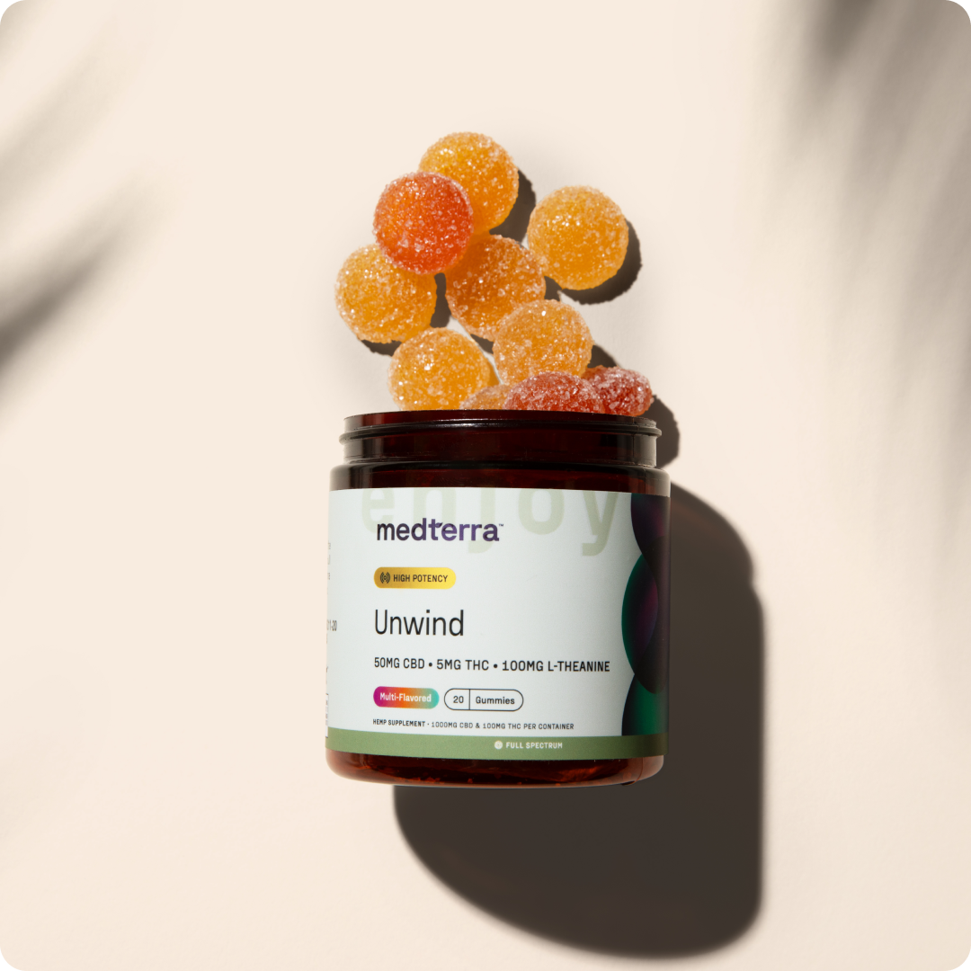 Unwind Gummies with CBD, THC and L-Theanine – Medterra