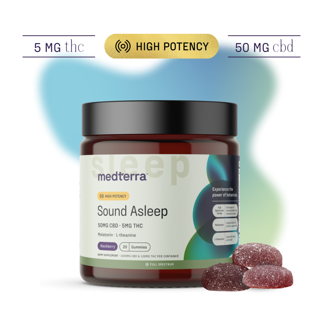 Sound Asleep High Potency THC & CBD Sleep Gummies – Medterra